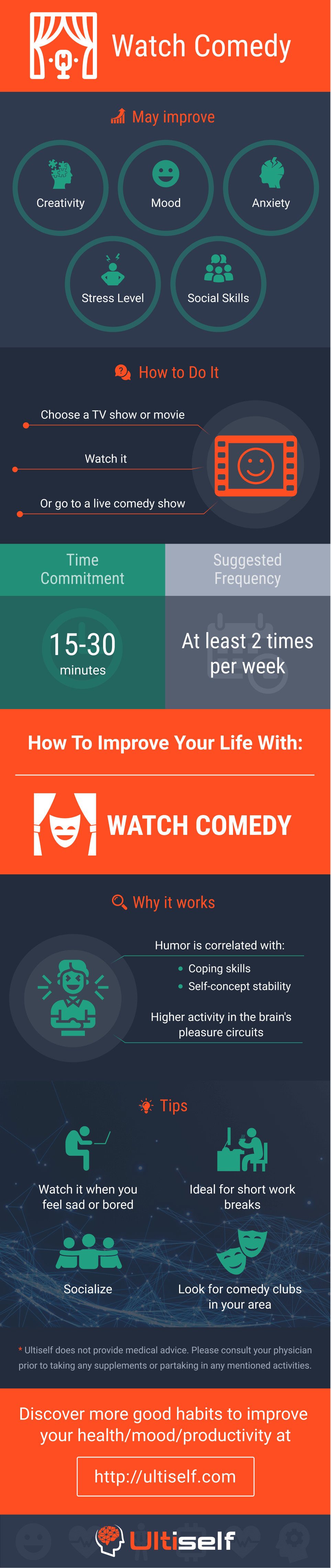 How Watching Comedy Can Improve Your Life | Ultiself Habits
